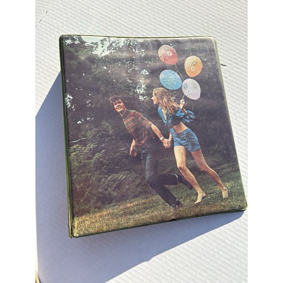 Source Unknown | Office | 7s Original Retro 3 Ring 2 Inch Binder Groovy ...
